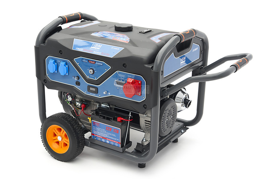 HBM aggregaat 8000 Watt (benzine) | Gereedschapspecialist.nl
